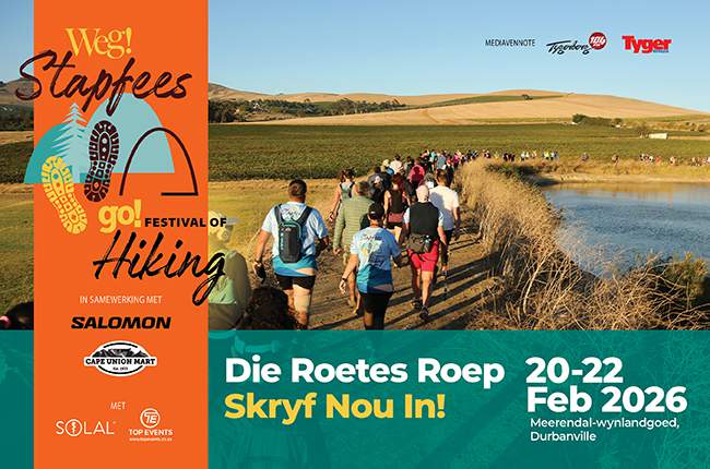 Maak 2026 jóú jaar – skryf in en berei voor vir die Weg-stapfees ...