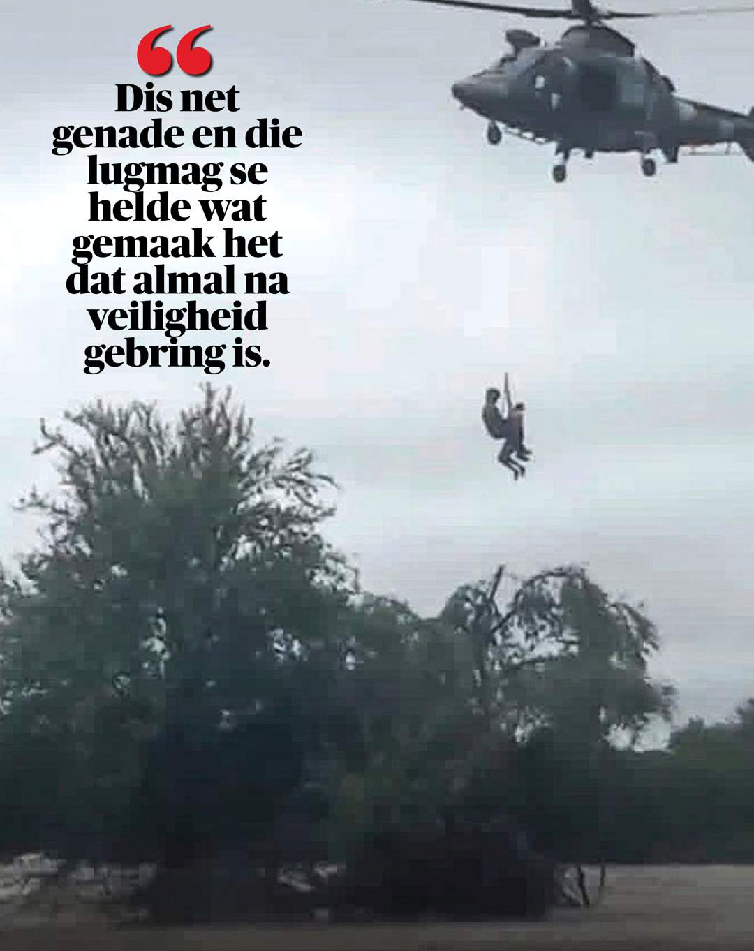 Lugmag-heli wat twee jaar staan, red 18 in Limpopo-vloede | Netwerk24