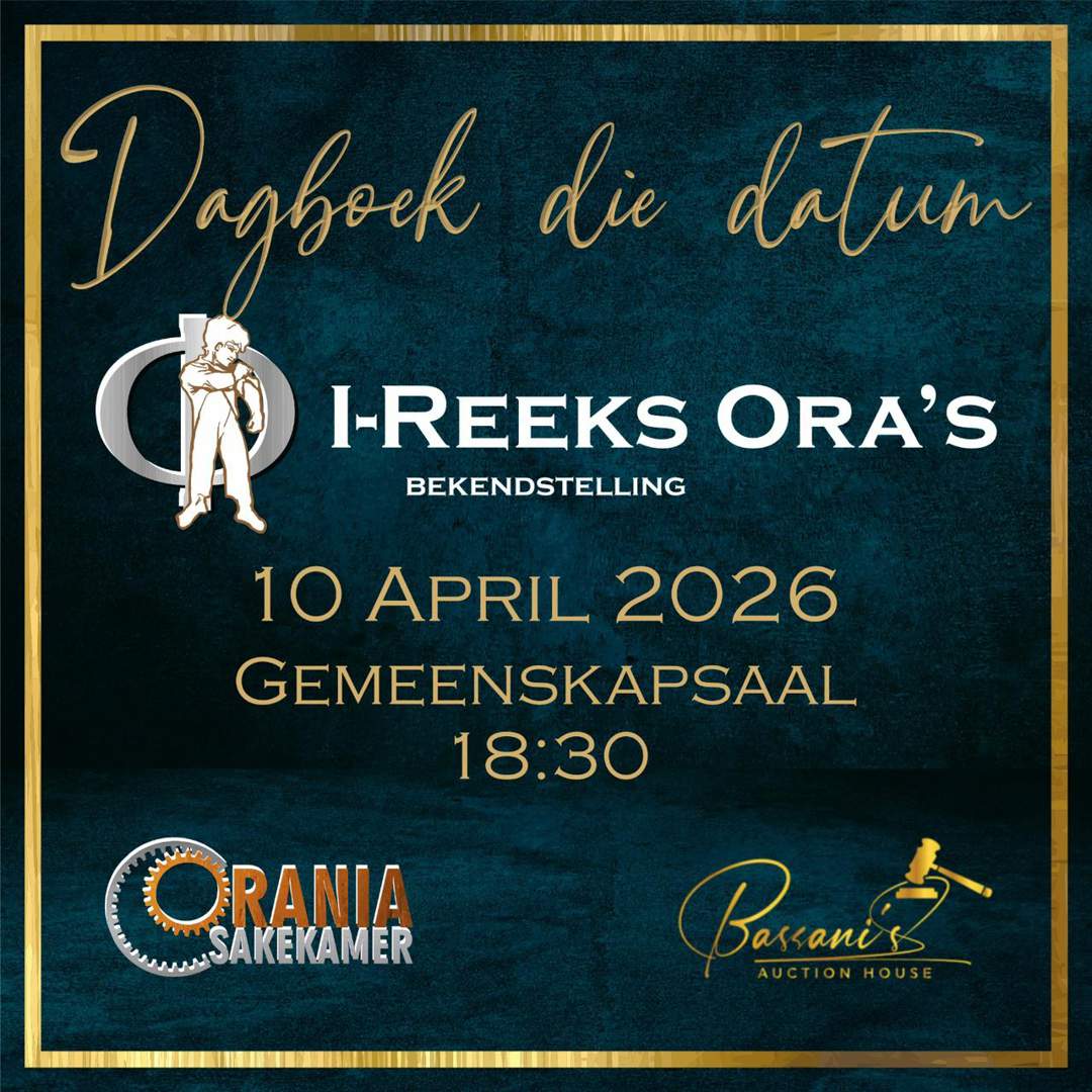 Orania se nuwe 500 Ora-noot op unieke veiling bekend gestel | Netwerk24